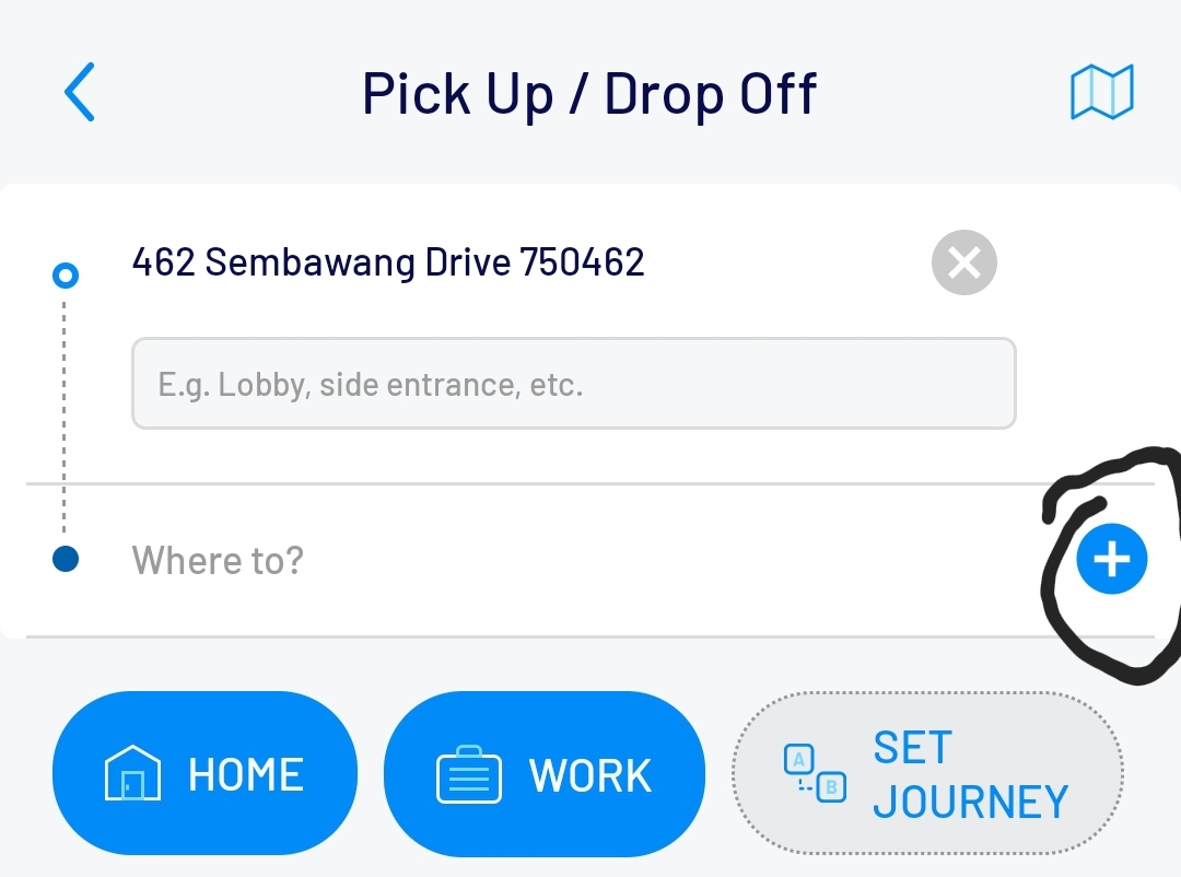 Multiple Stops with the ComfortDelGro Taxi Booking App