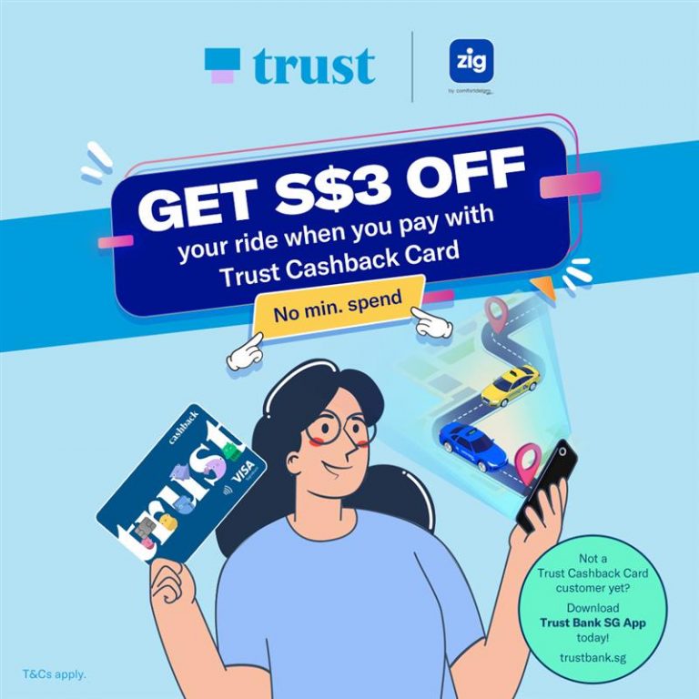 Get 2x $3 per week with Trust Cashback Card - ComfortDelGroTaxi